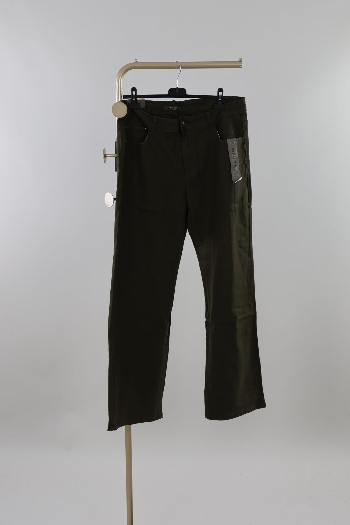 Sale – Jeans 6472 wide leg Legergroen